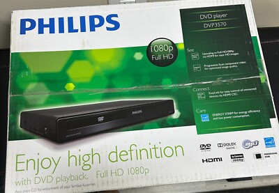 Philips DVP3570 HDMI 1080p DVD Player Progressive Scan with Remote (NEW ...