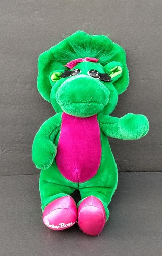 Vintage 1992 Baby Bop Green Purple Dinosaur Barney Show 15" Plush ...