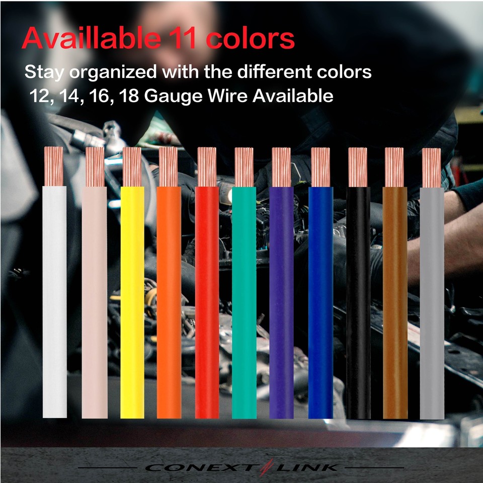 25 Feet 18GA Gauge AWG Primary Wire Turn On Cable Hook Up Remote Blue ...