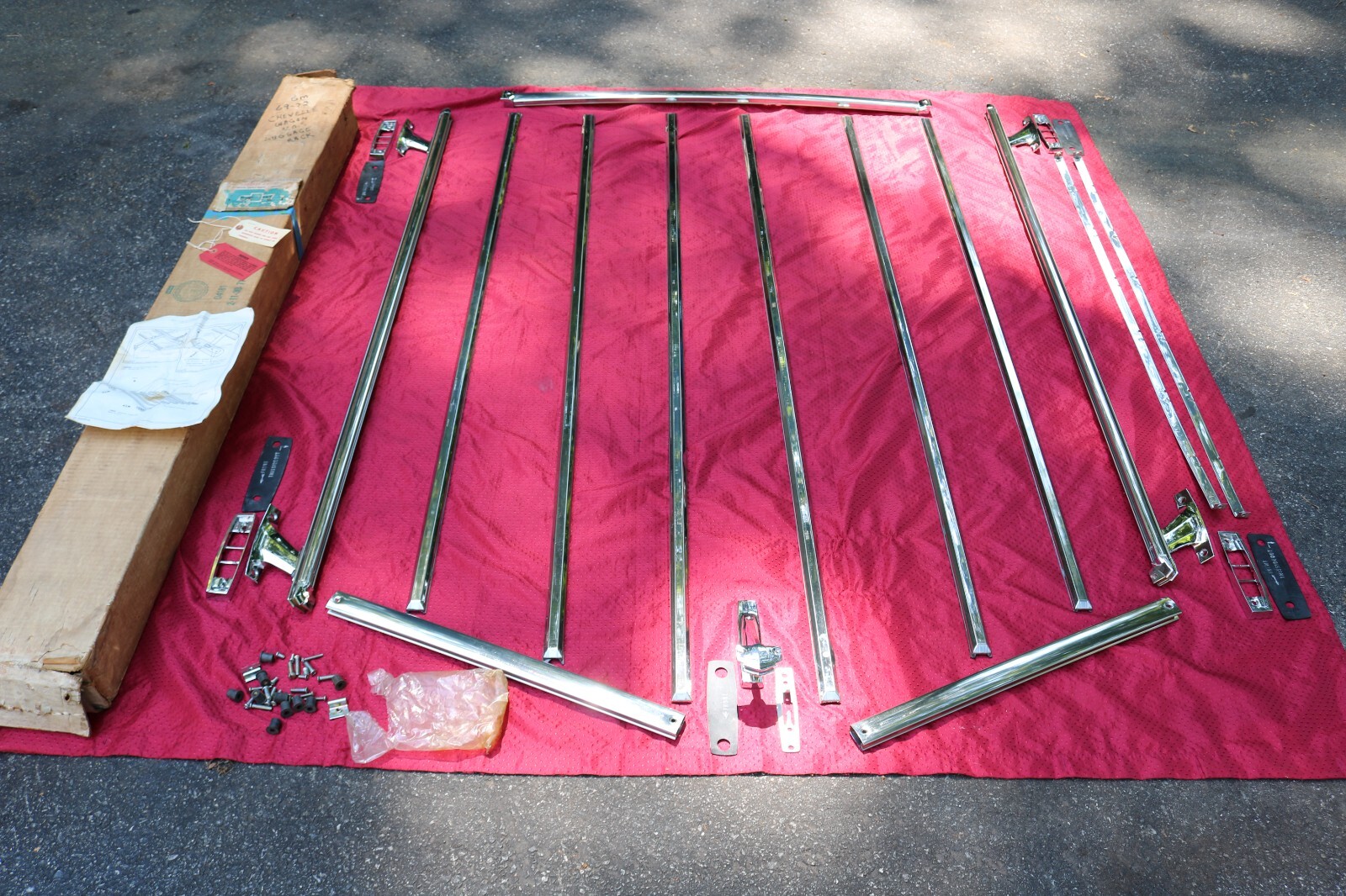 68 69 70 71 72 CHEVELLE STATION WAGON NOS ROOF RACK LUGGAGE CARRIER GM ...