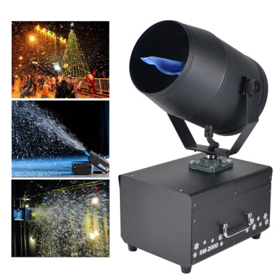 2000W Professional Snow Machine 180° Snowflake Maker with Remote ...