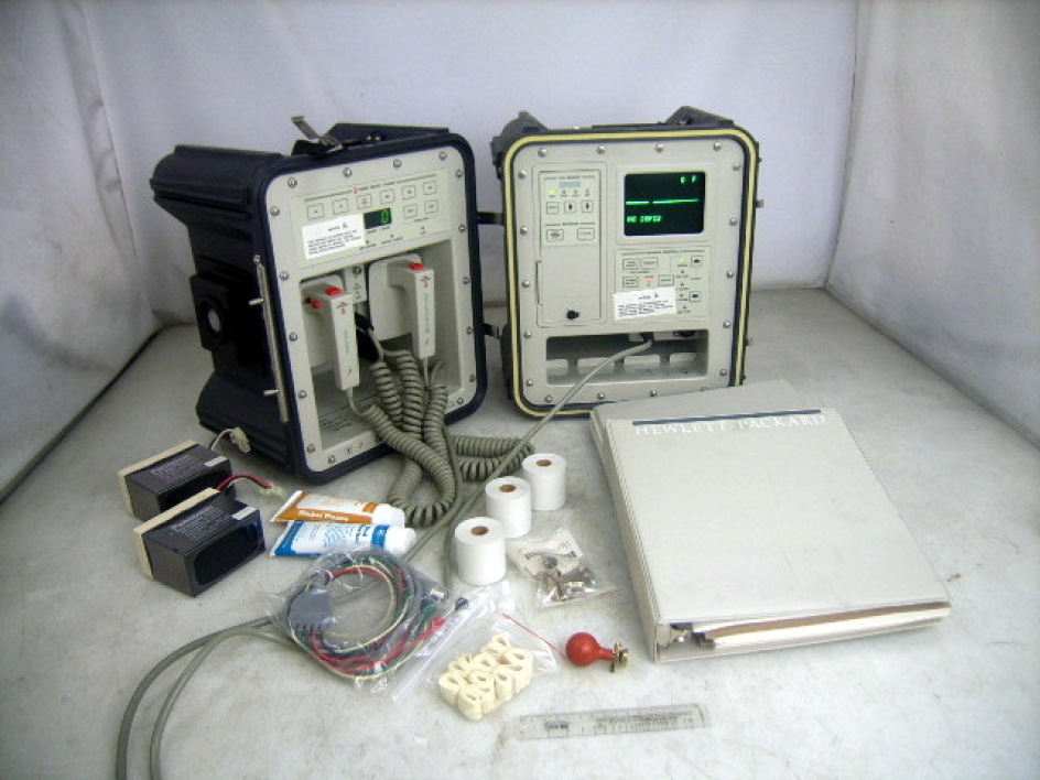 New HP 43130M Mobile Portable OTC Defib/Monitor-Recorder System ...