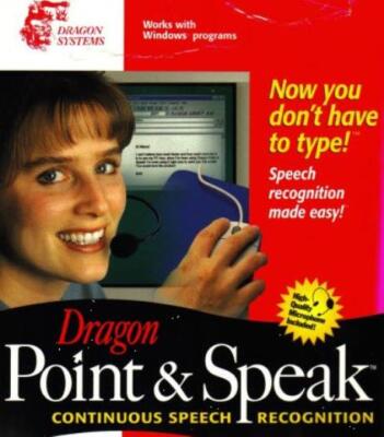 Dragon Point & Speak 3.5 PC CD voice speech recognition instead typing ...
