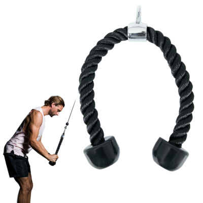 PULL DOWN ROPE BICEP ROPES CABLE ATTACHMENT HANDLE GYM MULTIGYM LAT ...