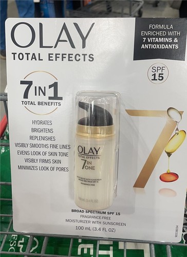OLAY 7 in 1 Total Benefits Moisturizer With Sunscreen SPF 15- 3.4oz ...