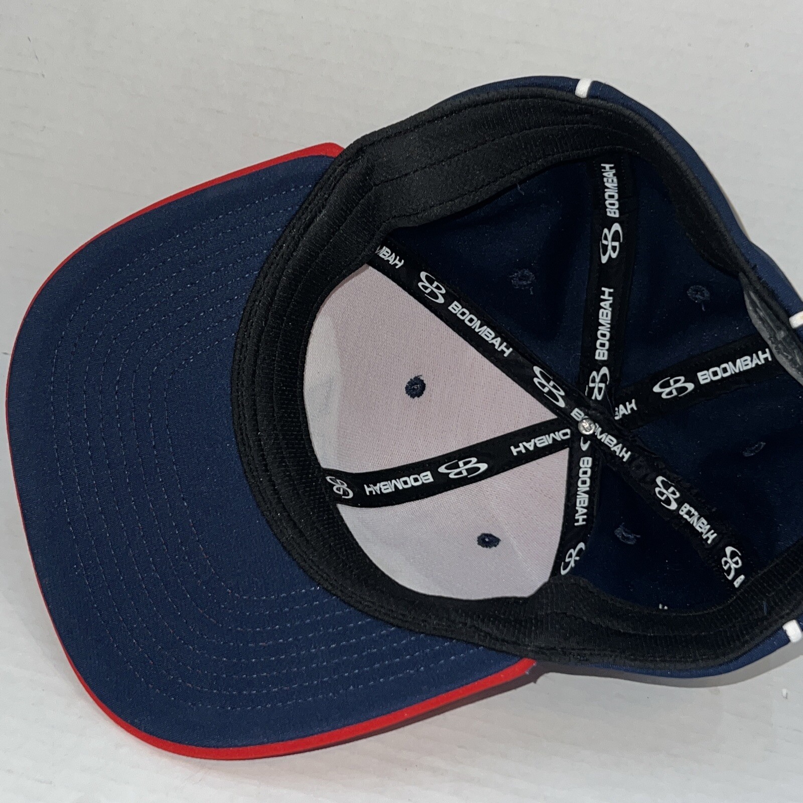 Boombah Jam Hat Men S/M Red Stretch Baseball Cap Sports Patriotic Flex ...