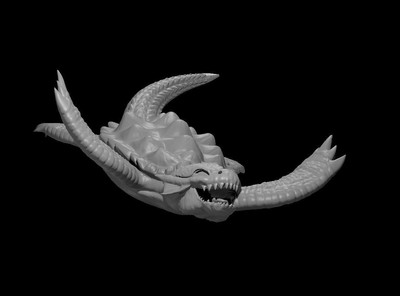Dragon Turtle Wyrmling Underwater for D&D Dungeons and Dragons ...