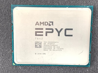 AMD EPYC 7642 2.3GH 48 core 96 threads 225w cpu processor NICE UNIT ...