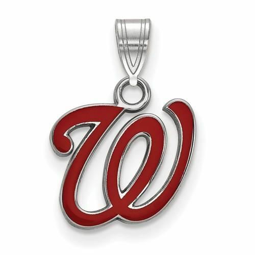 SS MLB Washington Nationals Letter W Small Enameled Pendant | eBay