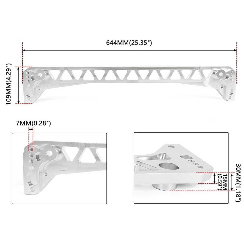 New Rear Lower Control Arms Subframe Brace For Honda Civic ES DX EP3 EM ...