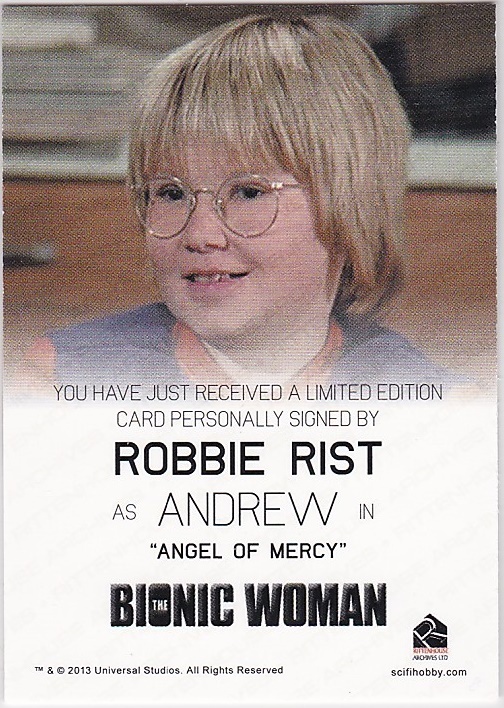 THE COMPLETE BIONIC COLLECTION ROBBIE RIST AS ANDREW AUTOGRAPH LIMITED ...