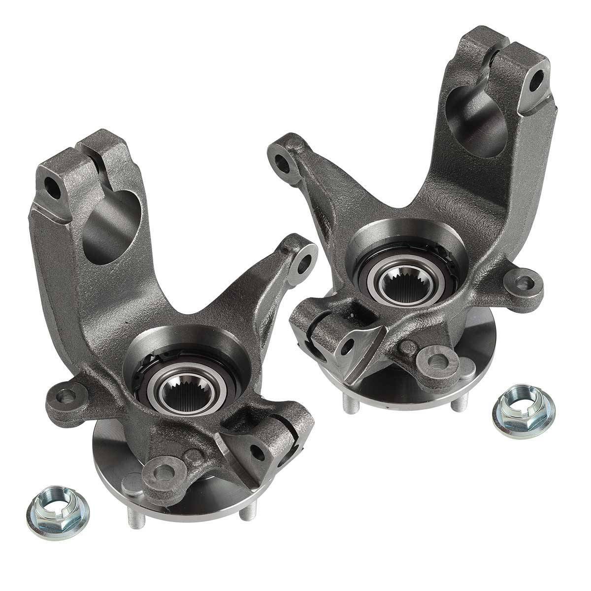 2Pcs Wheel Bearing Hub Knuckle Assembly Steel Front for Ford Focus 2006 ...