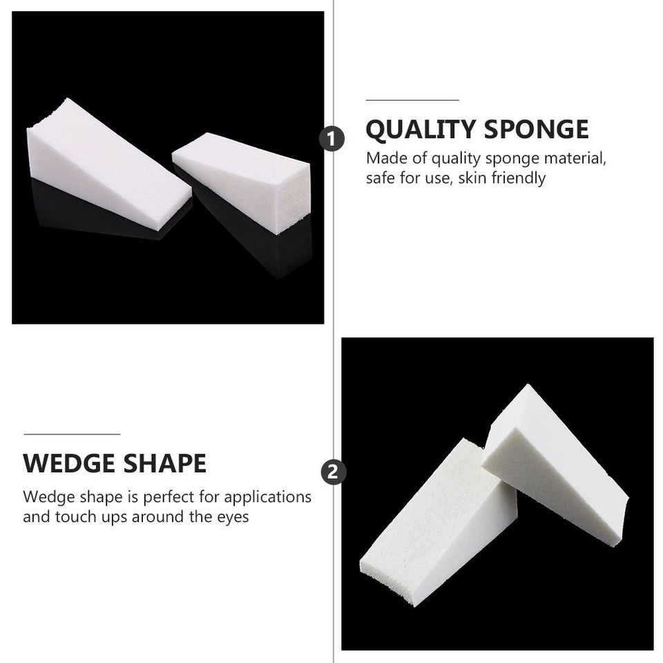 48Pcs Cosmetic Wedges Makeup Sponge Gradient Nail Art Manicure Sponge ...