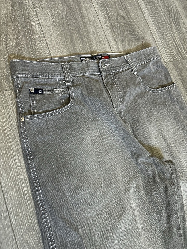 Crazy Baggy Wide Leg Y2K Grunge Grey Southpole Black Tab 2000s Vintage ...