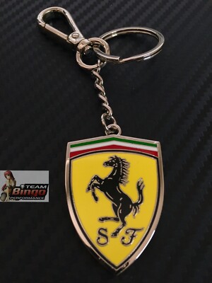 Ferrari Polished Key Ring Key Chain High Quality LOGO & Finish ...