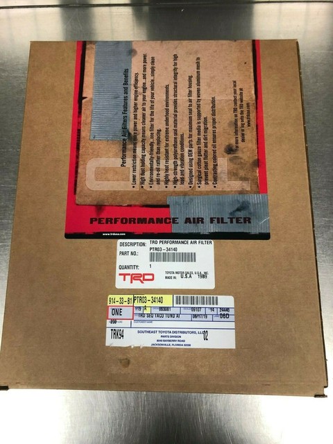 Toyota Tundra TRD Performance Air Filter Ptr03-34140 PTR0334140 for ...
