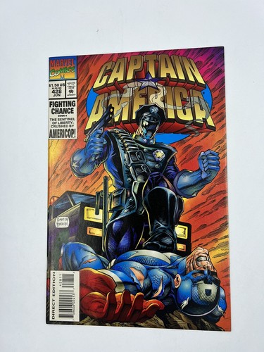 Captain America #428 - 1st Appearance of Americop 1994 - Bagged ...