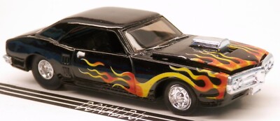 Racing Champions 1968 Pontiac GTO Black w/Flames Hot Rod 68 1/64 Scale ...