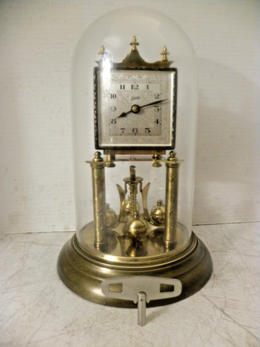 RARE VINTAGE GERMAN SCHATZ 49 400 Day Ball Pendulum Anniversary Clock ...