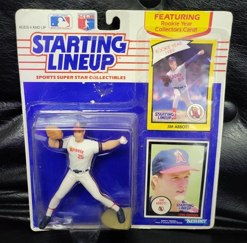 1990 Starting Lineup Sports Super Star Collectibles JIM ABBOTT LA ...