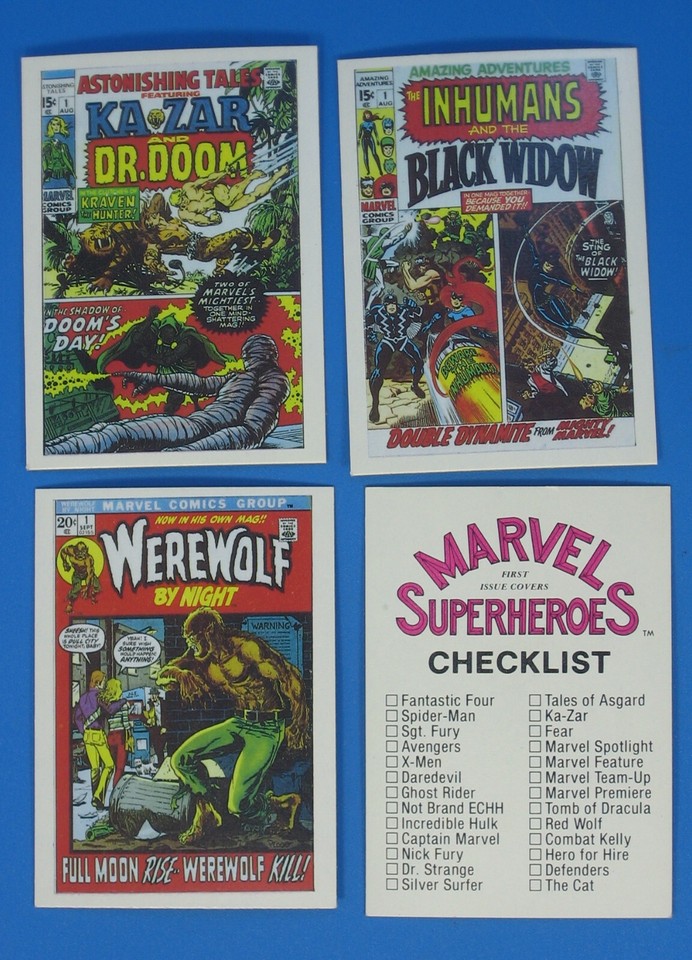 1984 First Issue Covers Marvel Superheroes Comic Images Trading Card ...