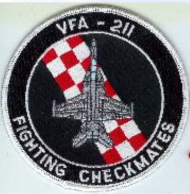 4" NAVY VFA-211 AIRCRAFT FIGHTING CHECKMATES EMBROIDERED PATCH | eBay