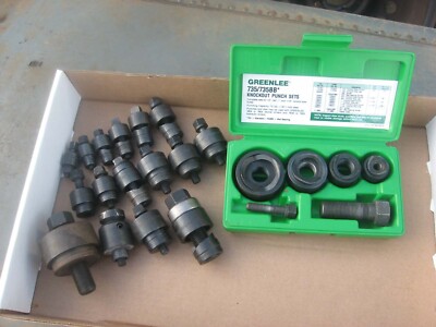GREENLEE KNOCK OUT PUNCHES ALL SELL TOGETHER ONE SET IN BOX | eBay