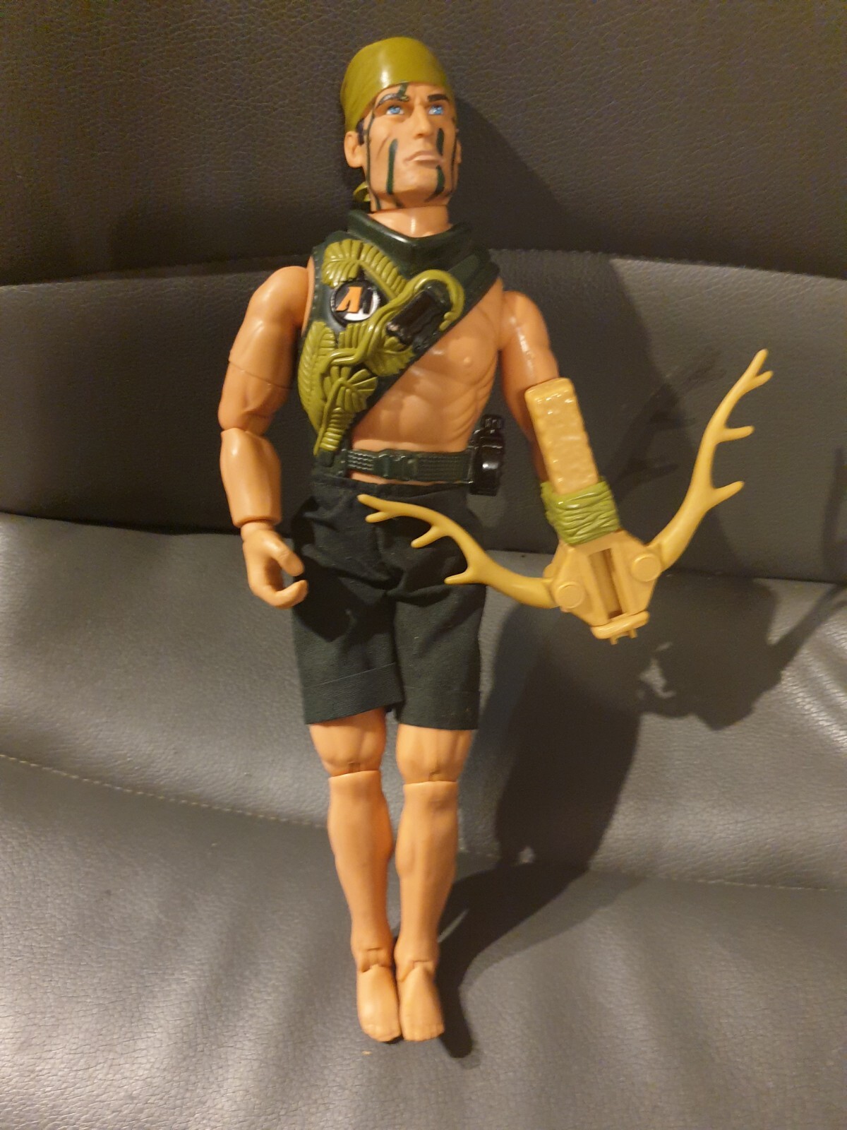 2002 Action Man Action Figure Hasbro 12" Camouflage With Crossbow No ...