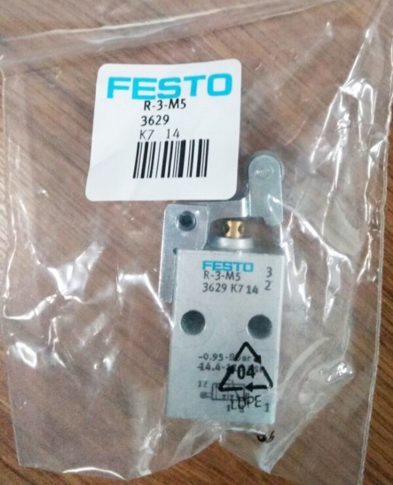 Festo R-3-M5 3629 Roller Lever Valve New One Free Shipping R3M5 /S | eBay