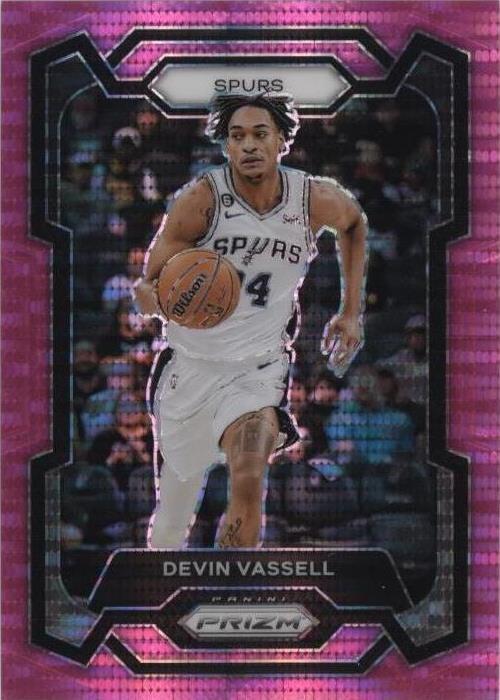 2023-24 Panini Prizm - Devin Vassell #95 Pink Pulsar Prizm /42 for sale ...