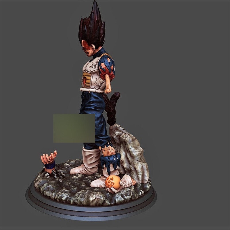 Dragon Ball 1/6 Zombie Vegeta Model Kits Unpainted 3D Printing Garage ...