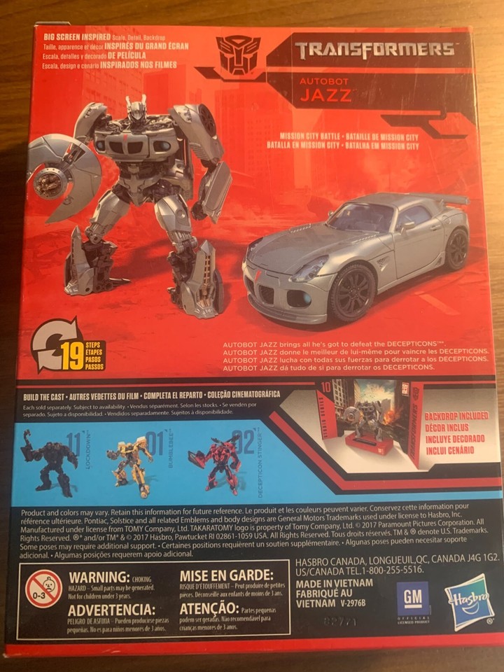 HASBRO TRANSFORMERS STUDIO SERIES 10 JAZZ | eBay