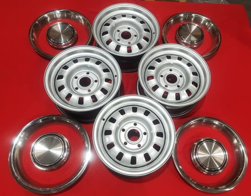 14X6 FORD 12 SLOT RIM SET OF 4 XT XW XY XA GT FALCON FAIRLANE SMALL HUB ...