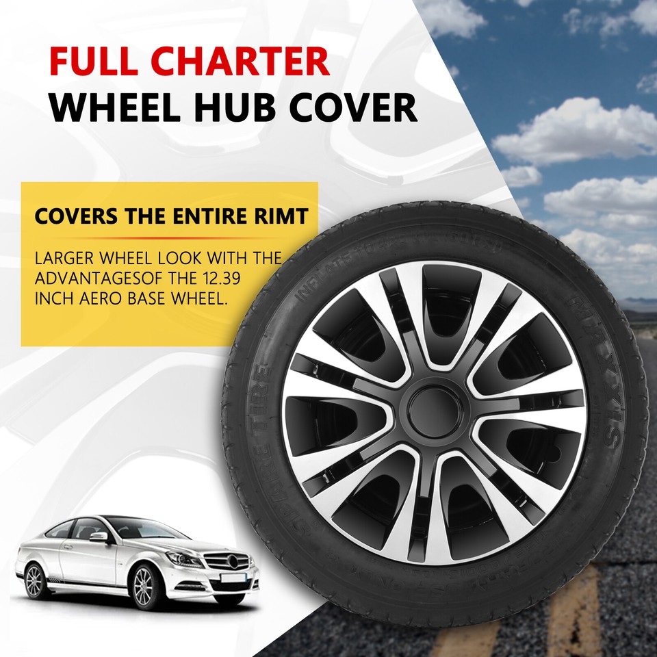 15" Set of 4 Hubcap Wheel Cover Hub Cap fits R15 Steel Rim For Toyota ...