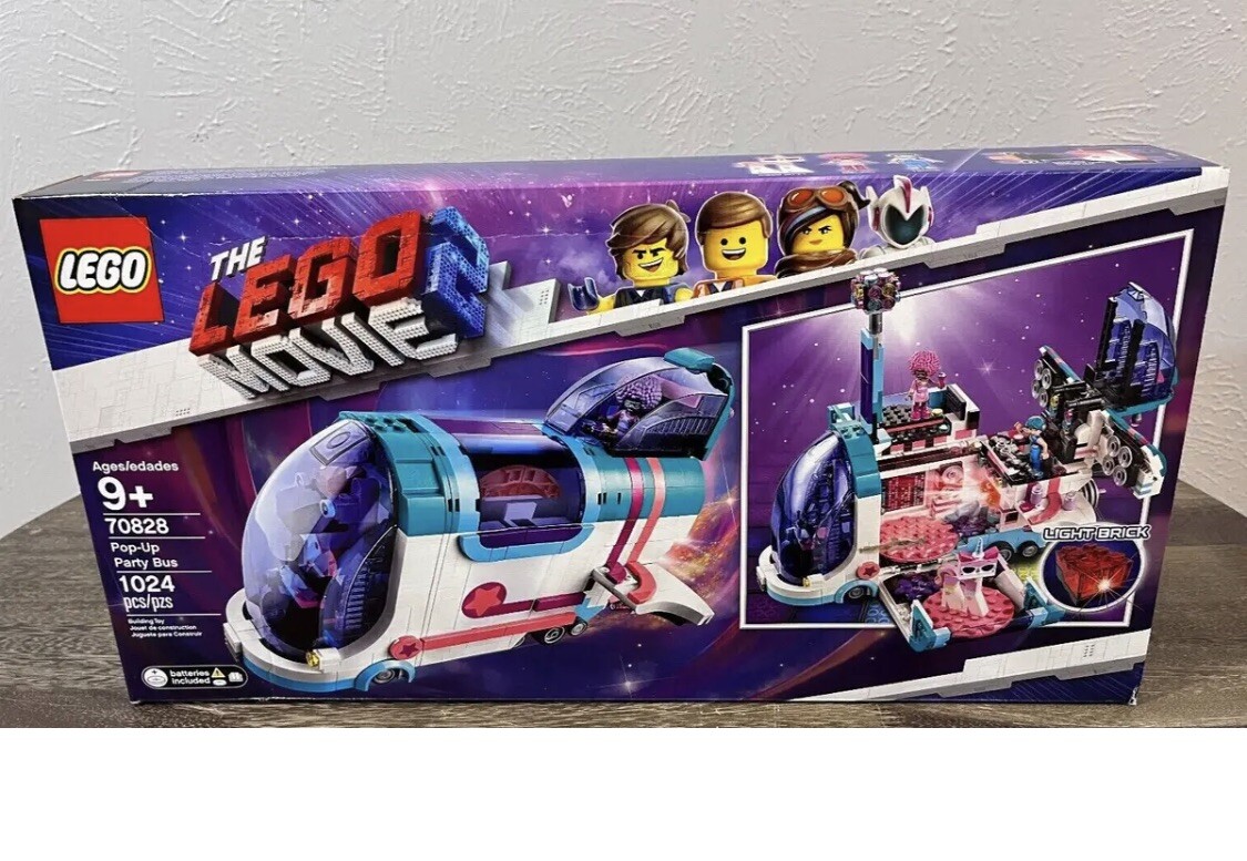 LEGO Pop Up Party Bus Set 70828 Movie Building Kit 1024 Pcs Retired Set ...