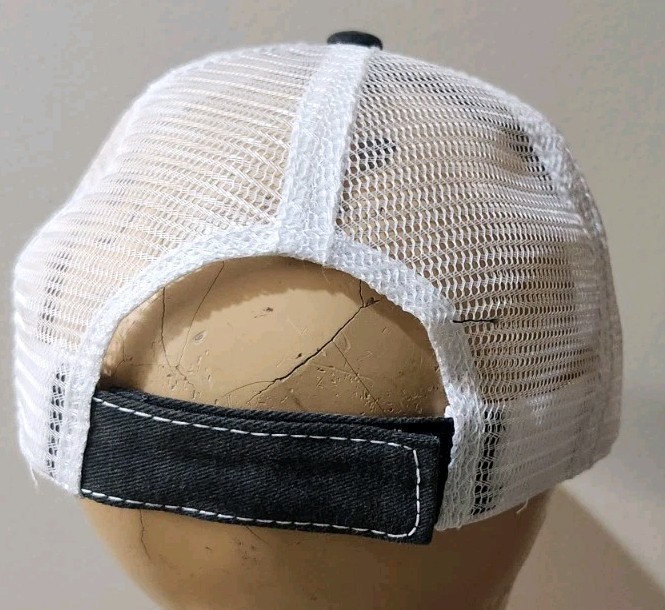 Led Zeppelin Trucker Hats Distressed Cap Black & White Mesh Led ...