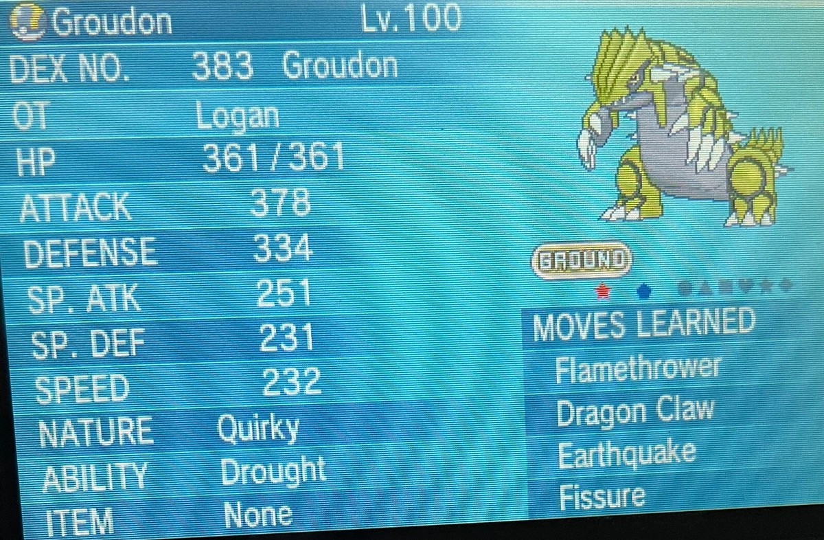 Pokemon Omega Groudon