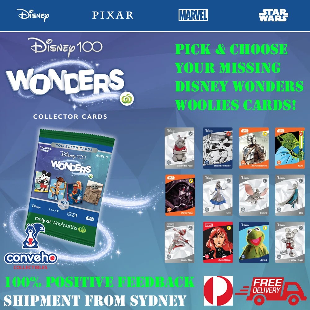 Disney 100 Wonders Woolies Cards (Drops Of Missing Fun, 54% OFF