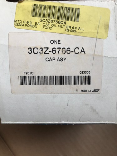 3C3Z-6766-CA, 1840754C91 New OEM Ford Oil Filter Cap 3C3Z6766CA | eBay