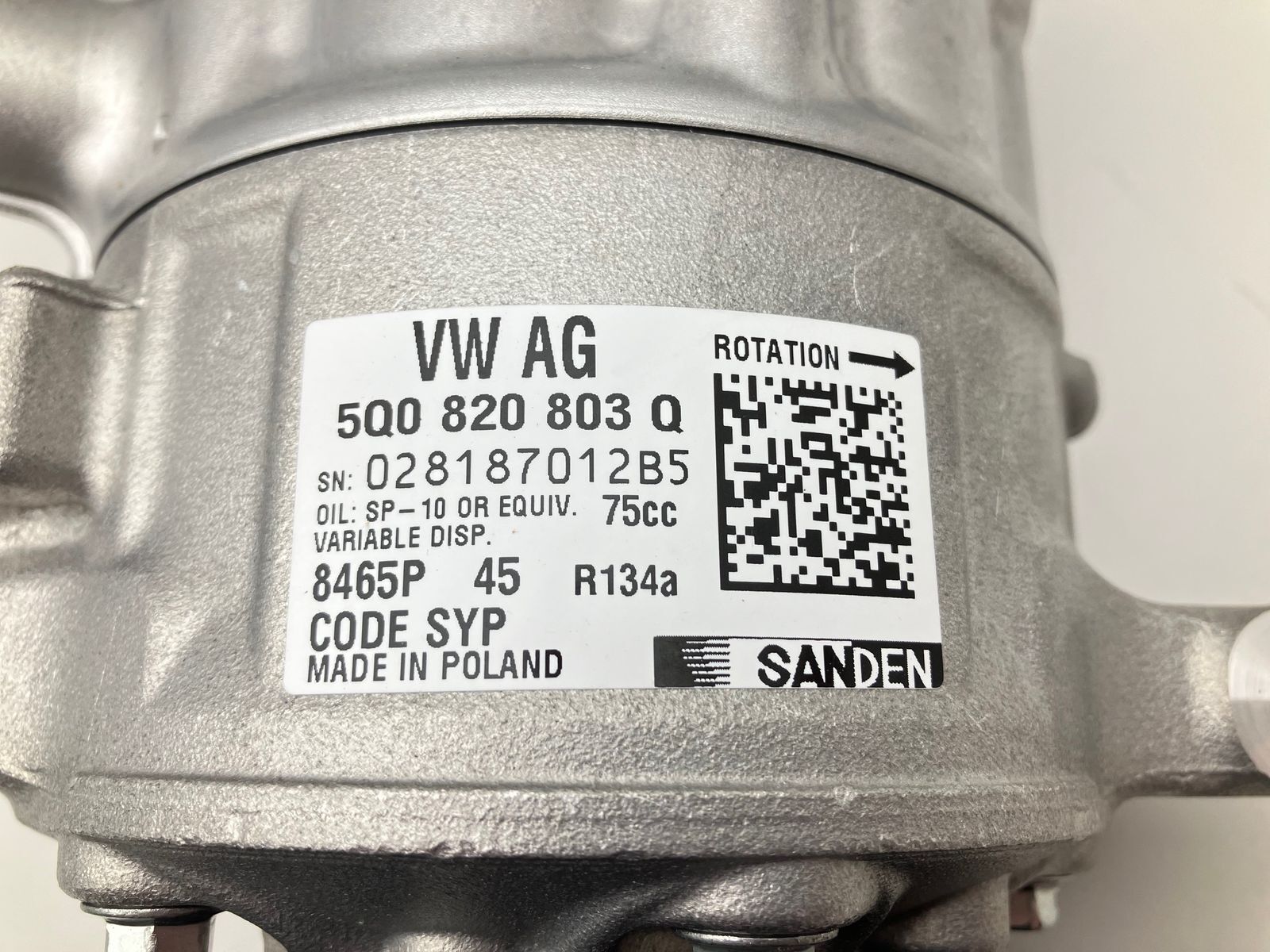 Klimakompressor 5Q0820803Q VW Golf 7 Passat B8 Skoda Octavia III Superb ...