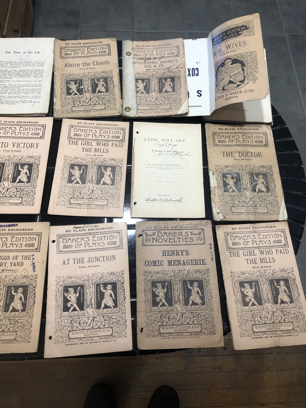 1889 - Early 1900’s Baker’s Edition of Plays manuscript Play Books Lot Of 25 Wow | eBay