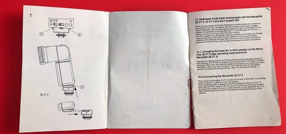 METZ - SCA-300-System + Mecablitz 32 CT 2 - Bedienungsanleitung Manual ...