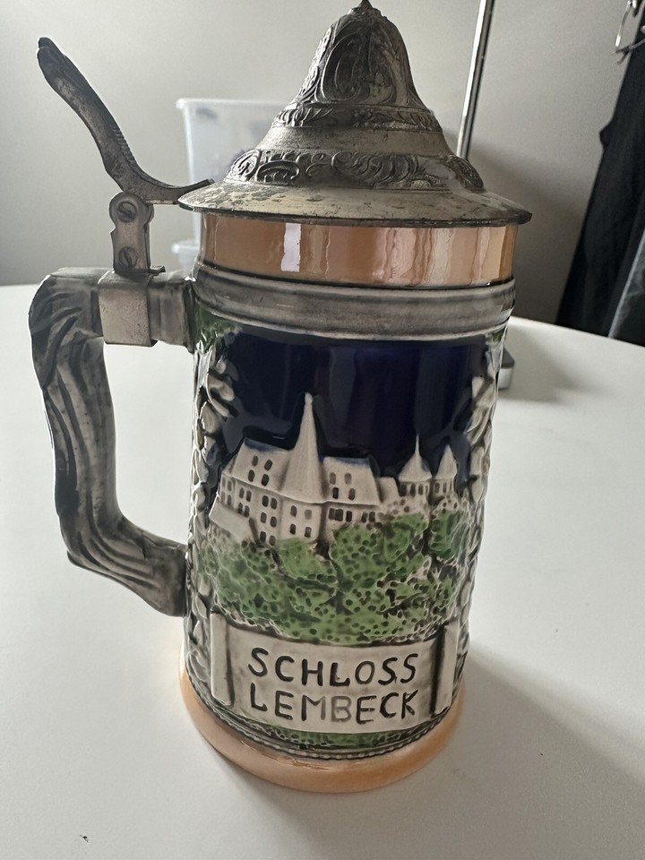 Vintage German Beer Stein With Lid | eBay