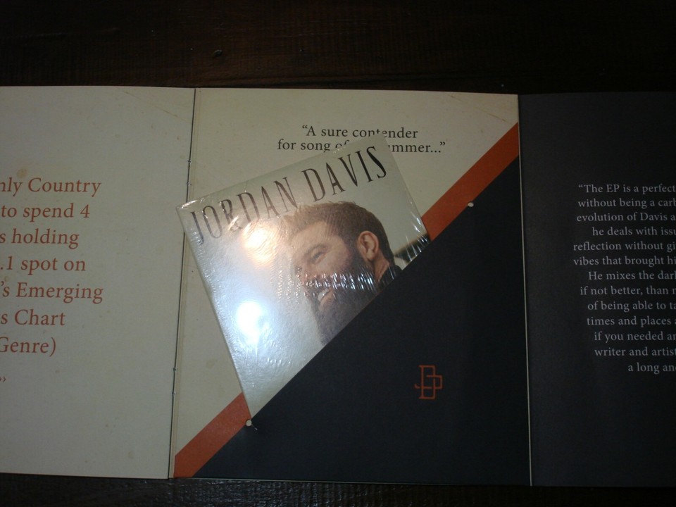 JORDAN DAVIS EP CD NEW WITH PROMO BOOKLET | eBay