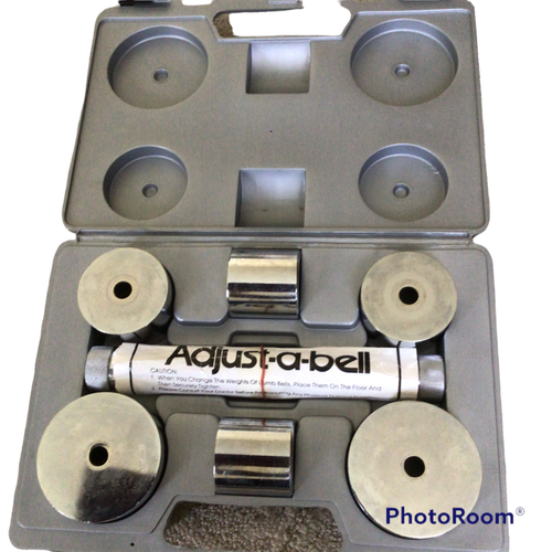 Healthways Adjust-a-bell weight in carry case . Instruction Compact ...