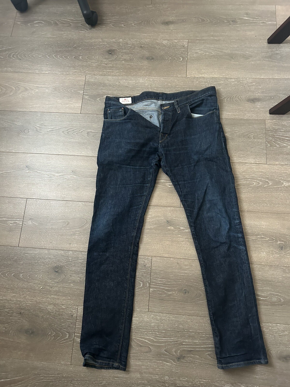 Shockoe Atelier Stretch Indigo Jeans Mens Size 36x34 … - Gem