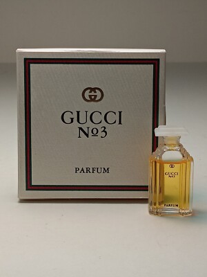Vintage Gucci No 3 Parfum .14ML Mini Travel Size Perfume France - RARE ...
