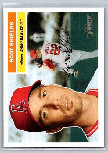 Scot Shields 2005 Topps Heritage Baseball #65 Anaheim Angels | eBay