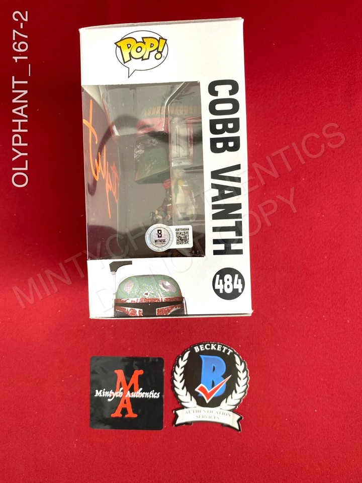 Timothy Olyphant signed Star Wars Cobb Vanth Funko Pop #484 Beckett COA ...