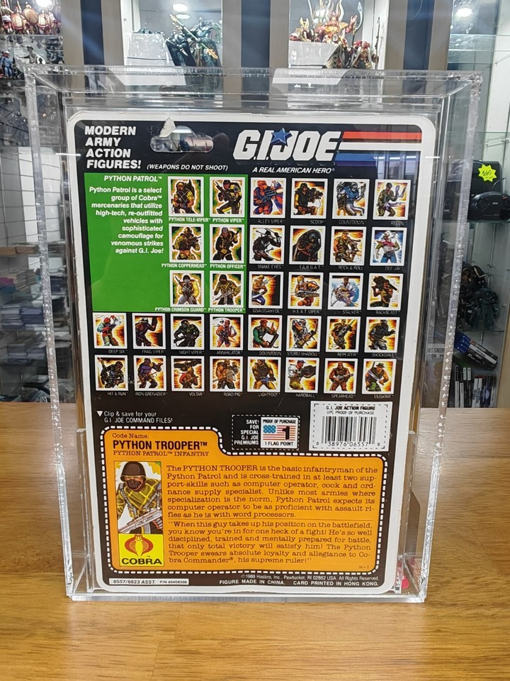 Gi Joe Action Force Python Patrol Cobra Trooper Soldier Hasbro Moc 1987 ...